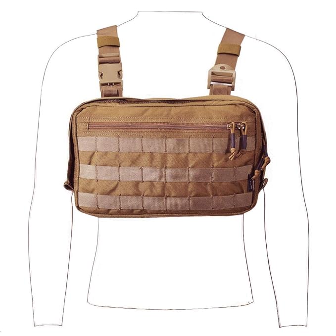 WYNEX Tactical Chest Rig Bag Recon Kit Bags Combat EDC Front Pouch para ...