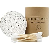 Amazon.com : Bamboo Qtips - 400 Count - Cotton Swabs with Wooden Sticks ...