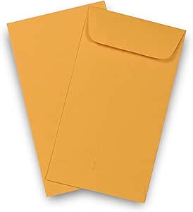 Amazon.com : Guardian #6 Coin Envelopes, 3-3/8” x 6”, Brown, 500/Box ...