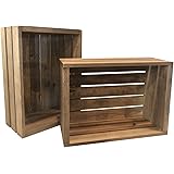 Amazon.com: Rustic Nesting Wood Crates Set of 5 Made in the USA: Home ...