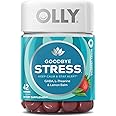 OLLY Goodbye Stress Gummy, GABA, L-Theanine, Lemon Balm, Stress Relief ...