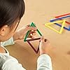 hand2mind AngLegs Geometry Set with 2 Protractors, Explore Angles, Shapes, and Geometry ...