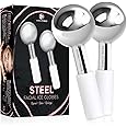Amazon.com: Ice Globes for Facials | Unbreakable Steel Cooling Roller ...