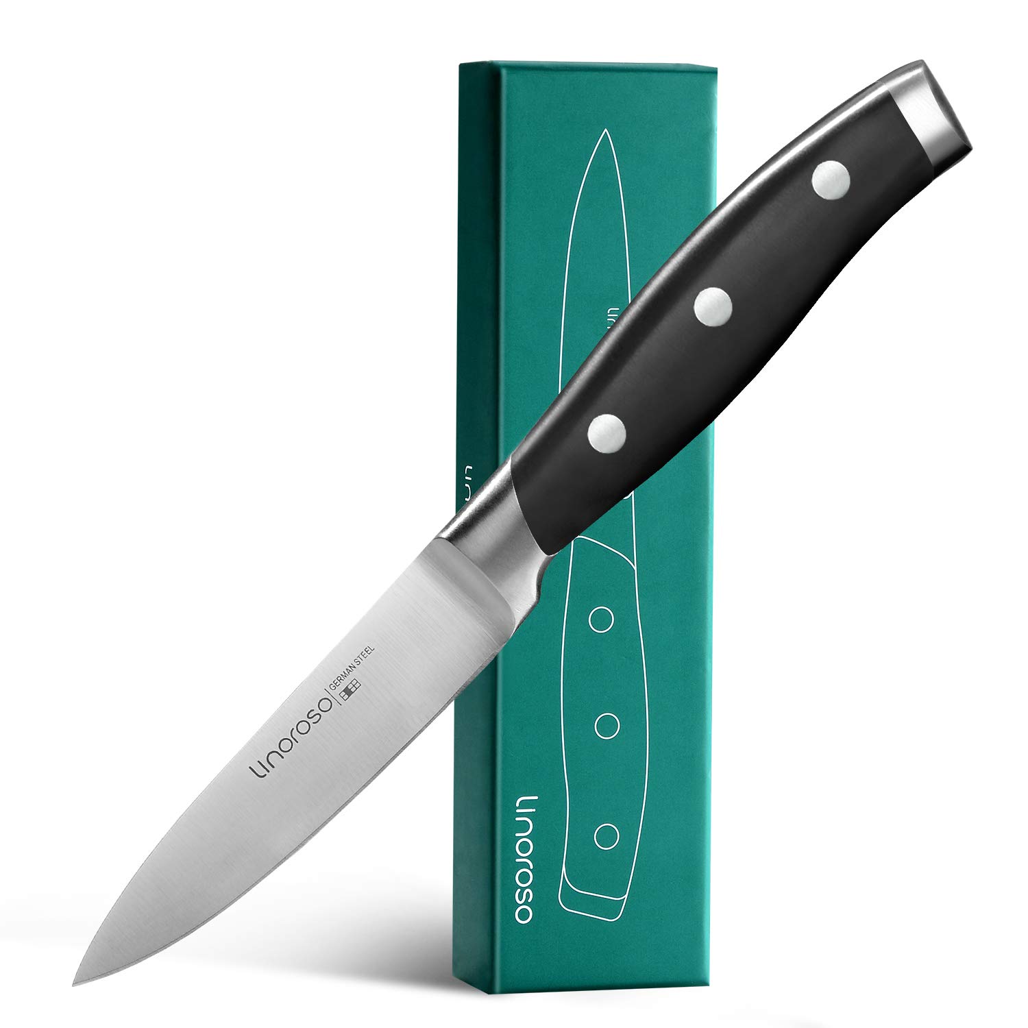 linoroso Paring Knife 3.5 inch Small Kitchen Knife with Elegant Gift ...