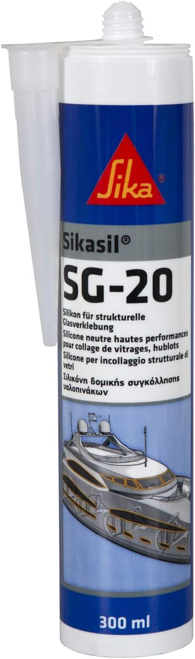 Sikasil SG-20 Silicone Sealant for Bonding and Sealing, 300 ml, Black (for Professionals) – BigaMart