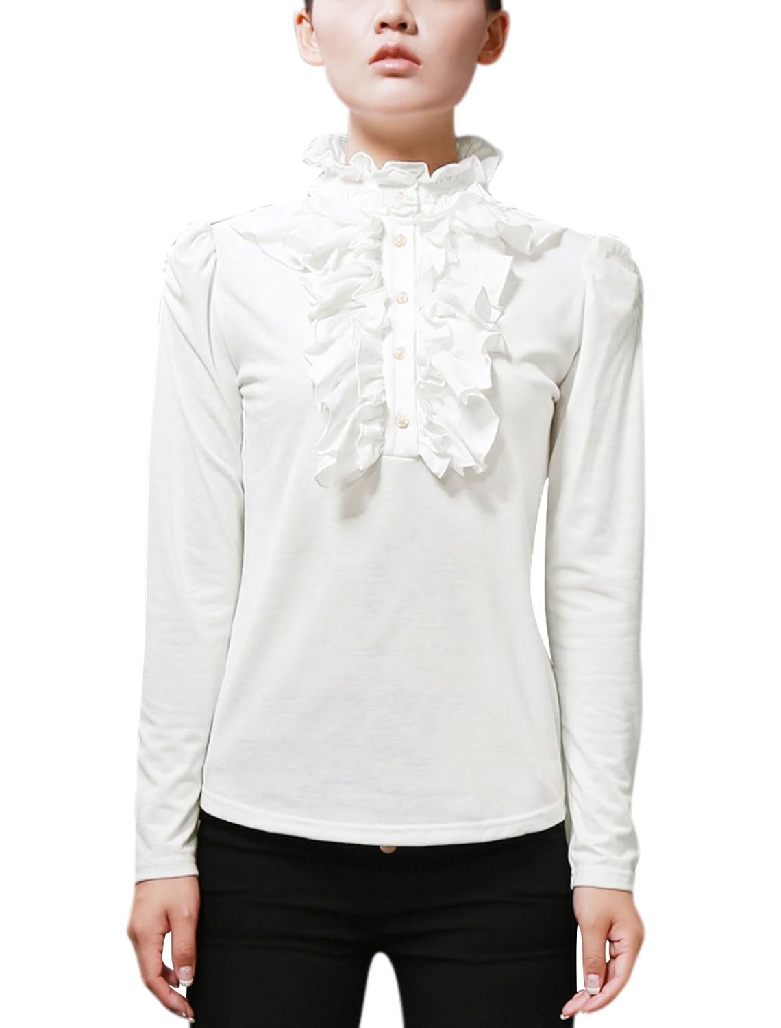 1900s Edwardian Style Blouses, Tops & Sweaters