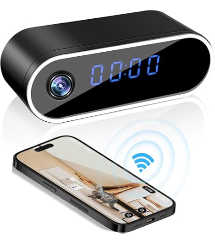 Spy Camera Hidden Camera With Audio/video Clock Hidden Camera - 4K WiFi ...