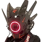 Amazon.com: Marikito Cyberpunk Mask Helmet Futuristic Mask Techwear Mask Sci Fi Mask Gothic Mask ...