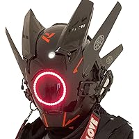 Amazon.com: Projectarian Cyberpunk Mask Helmet Cosplay for Men ...