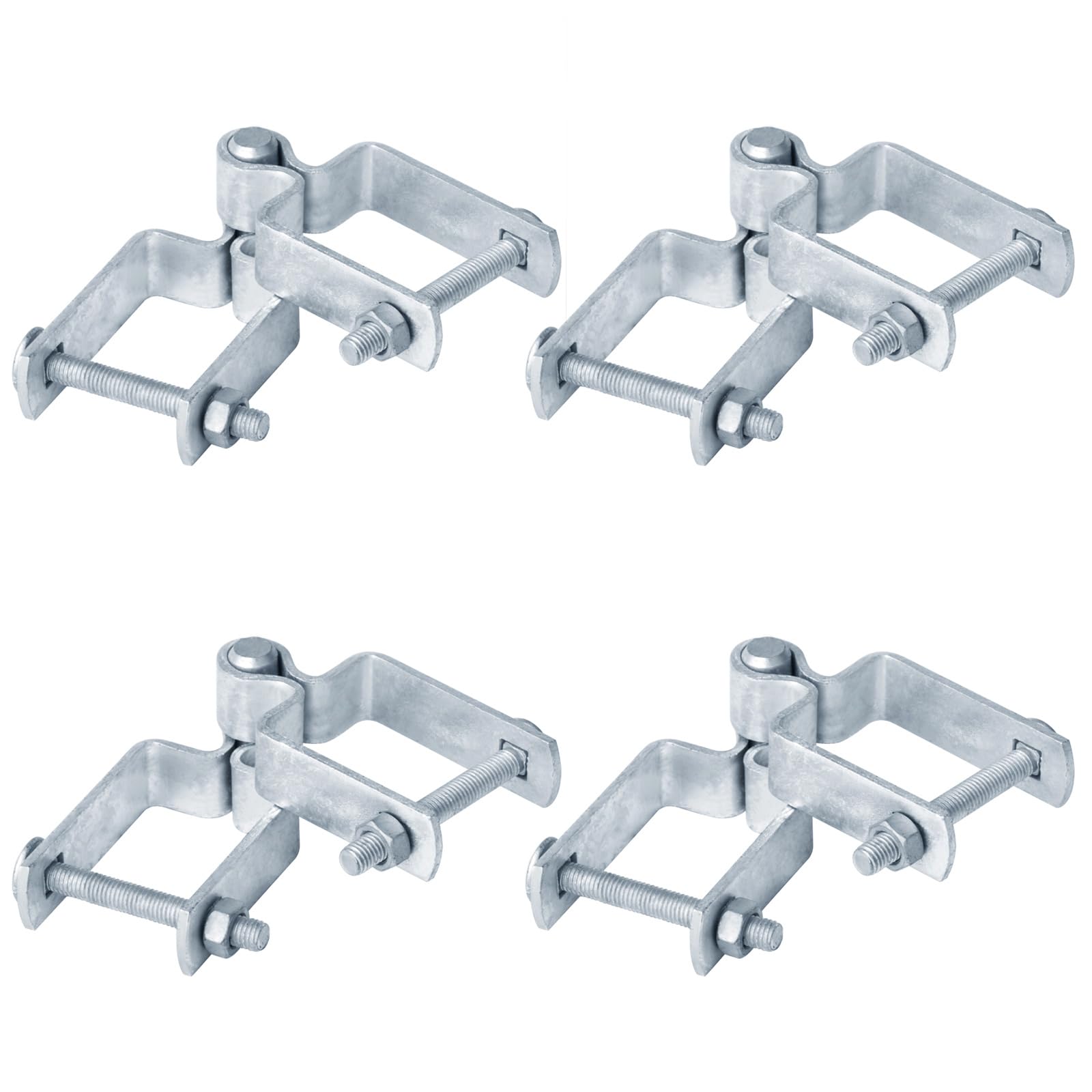 4 Pairs 2" x 2" Square Post Gate Hinge-Male and Female,Heavy-Duty 3.8 ...