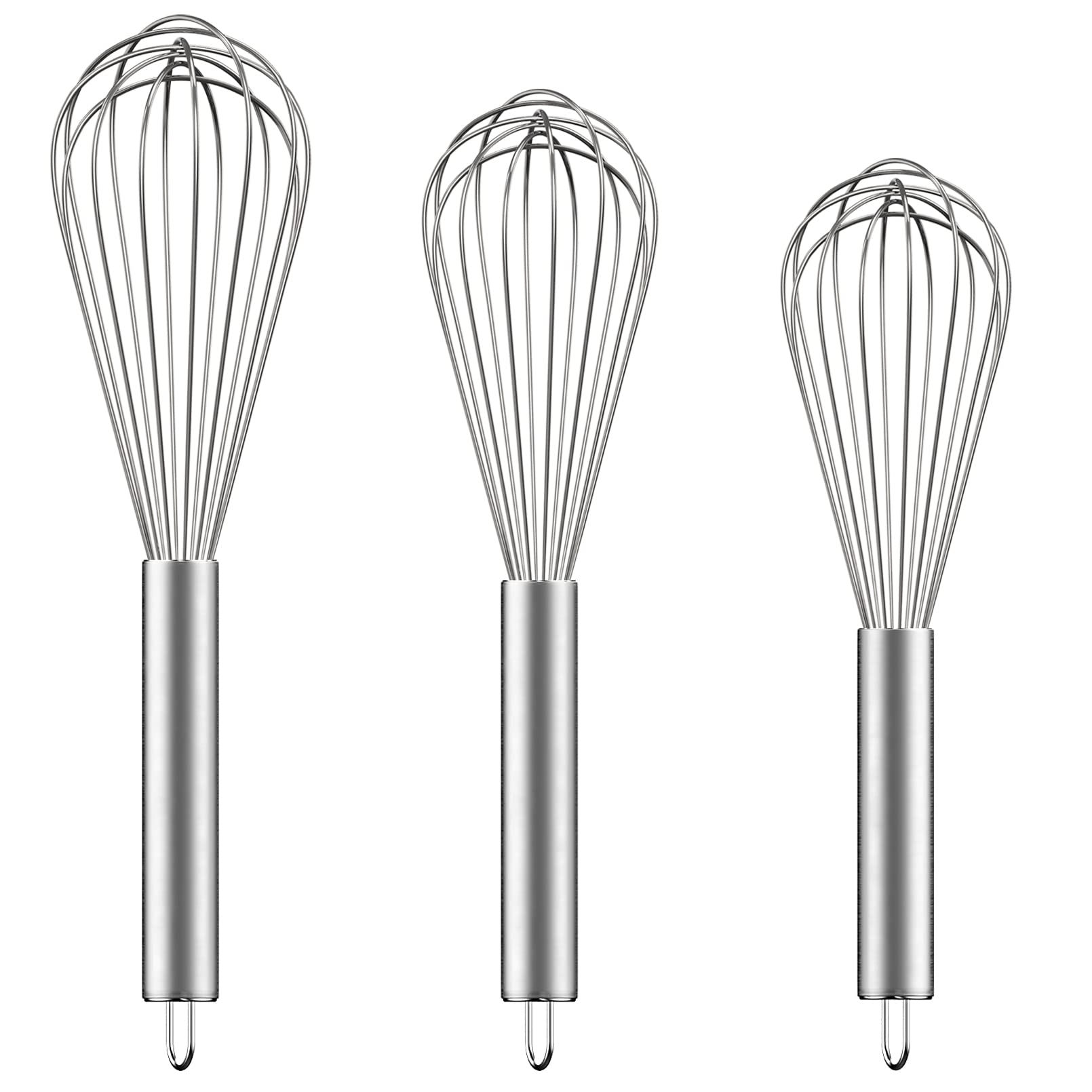 Mua Ouddy Stainless Steel Whisk Set 8"+10"+12", Kitchen Whisk Balloon ...