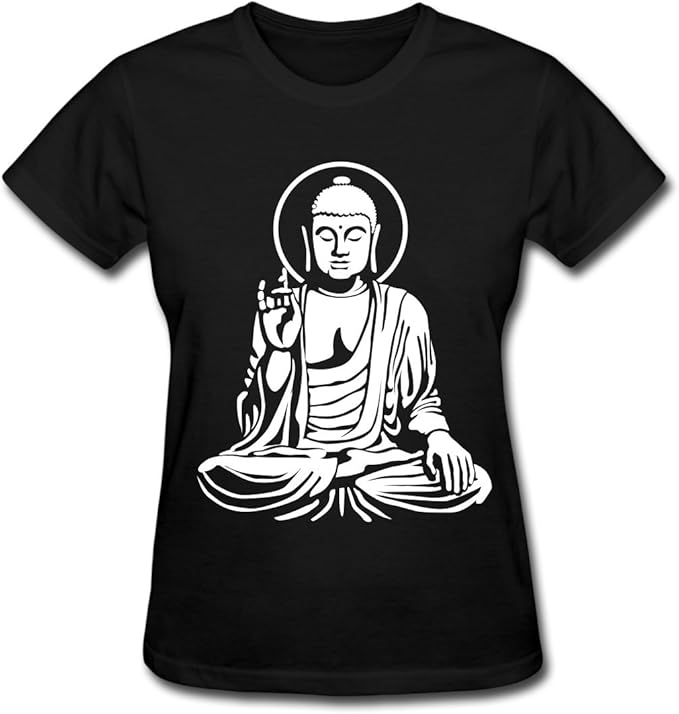 Amazon.com: Spreadshirt Buddha Statue Buddhism Women's T-Shirt, M ...