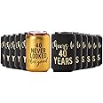 Amazon.com: Cheers to 40 Years and 1 Metallic Gold 40 Never Looked So ...