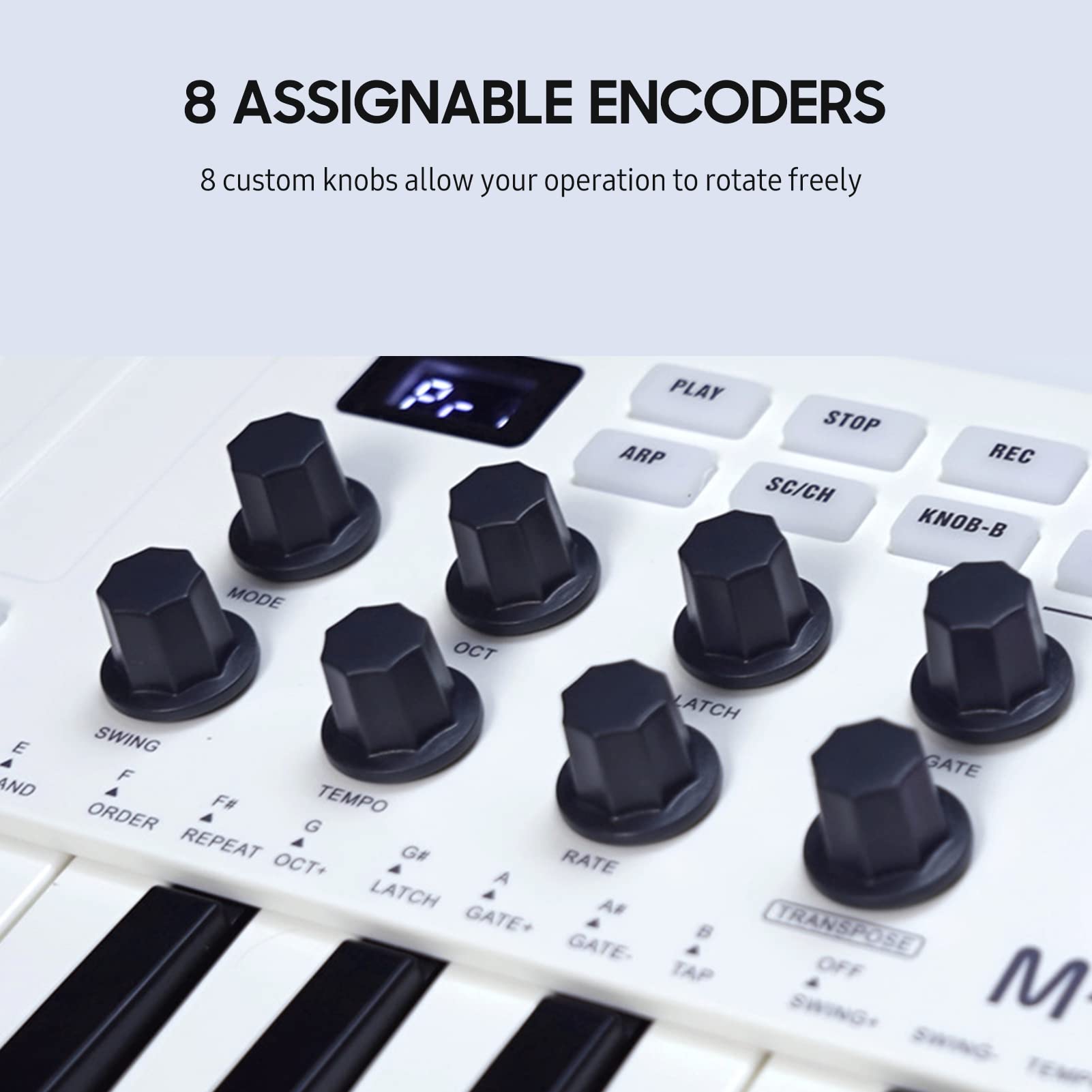 Mua Btuty 25 Keys MIDI Control Keyboard Mini Portable USB Keyboard MIDI ...