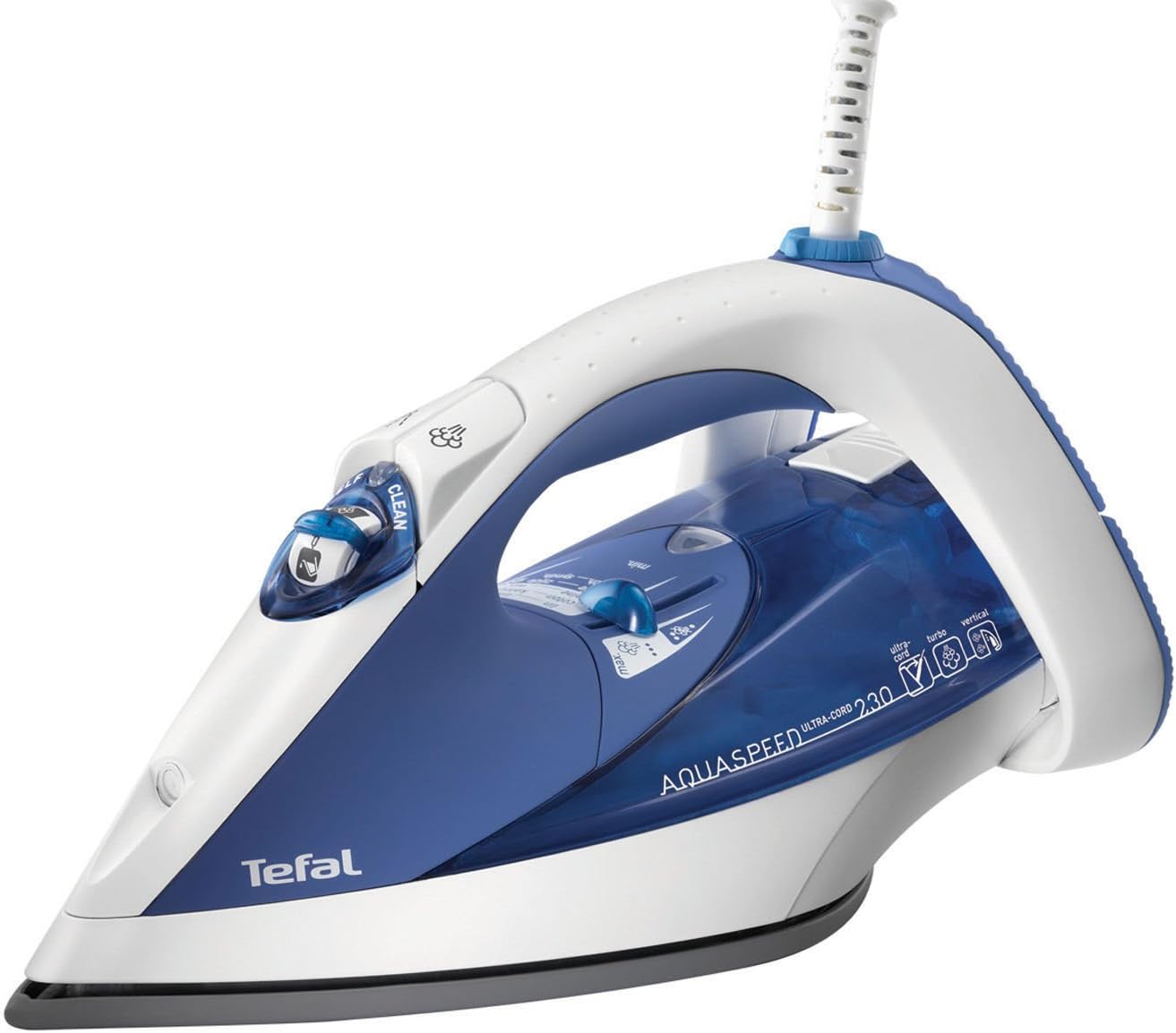 Tefal Aquaspeed FV5235 2400 Watts Steam Iron, 35g variable steam and ...