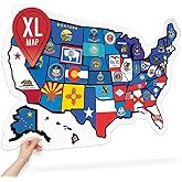 Amazon.com: RV State Map Sticker Travel Map - 14.5" x 21.5", Explore ...