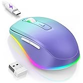 Amazon.com: Wireless Mouse Jiggler - LED Wireless Mice with Build-in ...