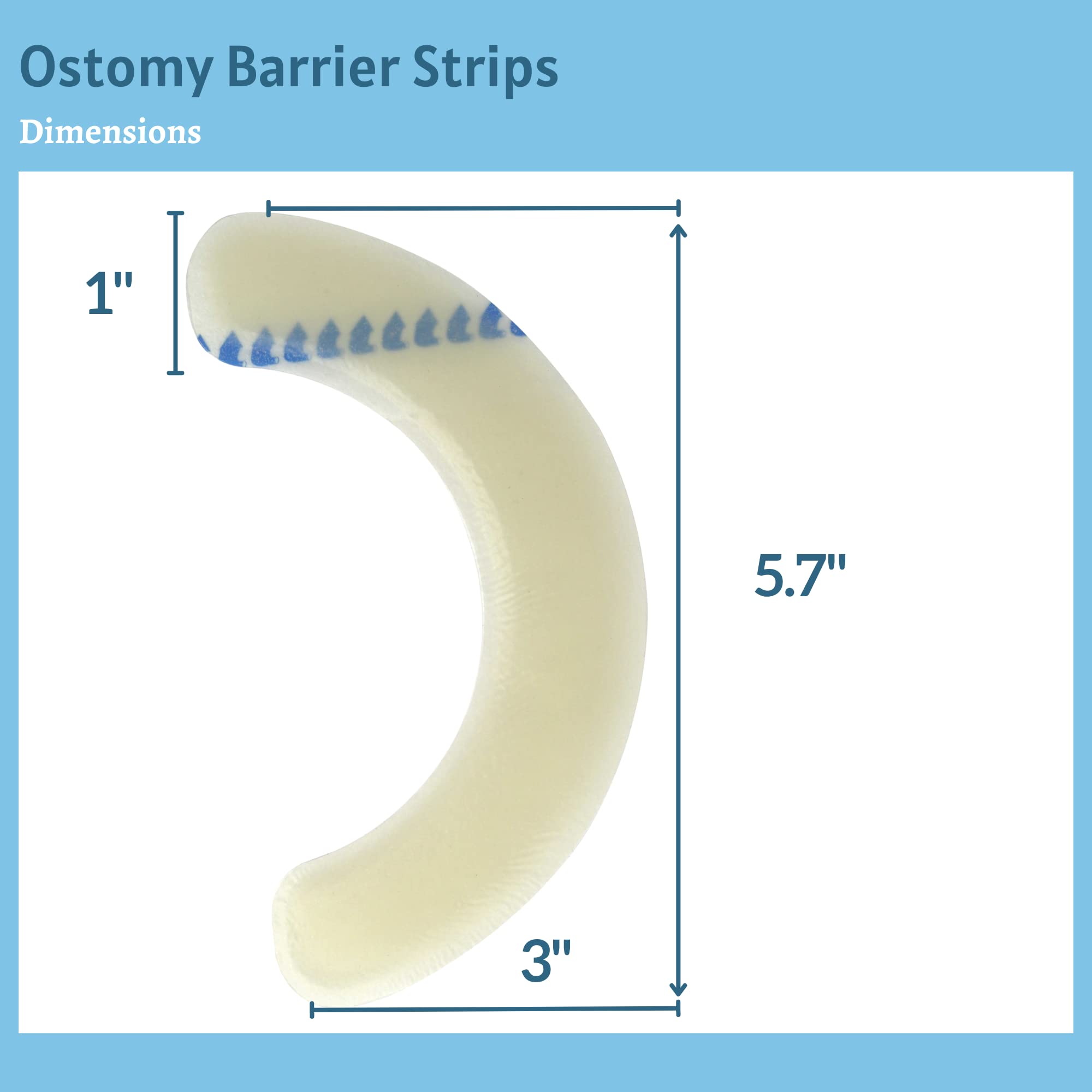 Mua 20PCS Elastic Ostomy Barrier Strips, Adhesive Flange Seal Extender ...