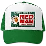 Red Man Chewing Vintage Patch Hat (1990s) Redman Retro Classic Snapback ...