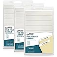 Amazon.com : File Folder Labels 3 Packs File Labels White Stickers a ...