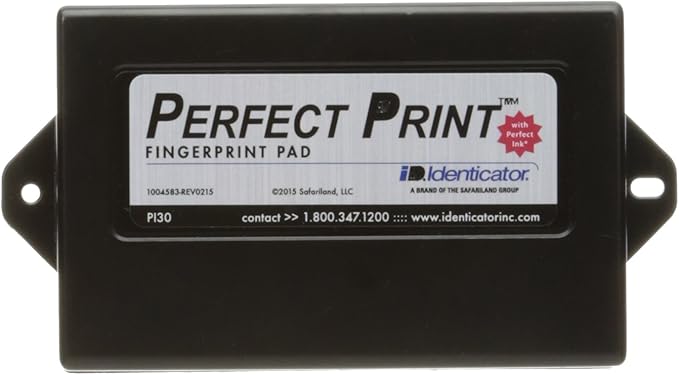 Identicator Perfect Print Rectangular Ink Pad, 3 X 4.25 -Inch: Amazon ...