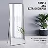 NeuType Full Length Mirror Floor Mirror with Standing Holder Bedroom ...