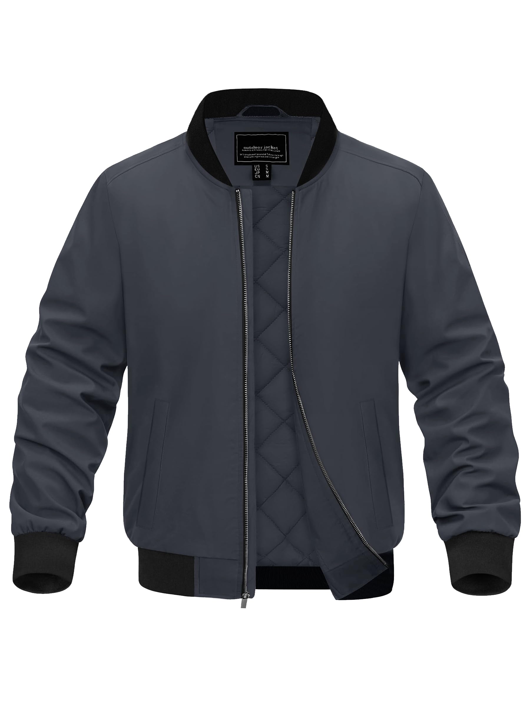 EKLENTSON Winter Coats for Men Warm Bomber Jackets Thermal Fleece ...