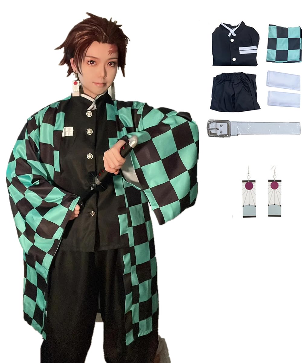 Mua Demon Tanjiro Cosplay Shinobu Giyuu Zenitsu Robe Kimono Cosplay ...