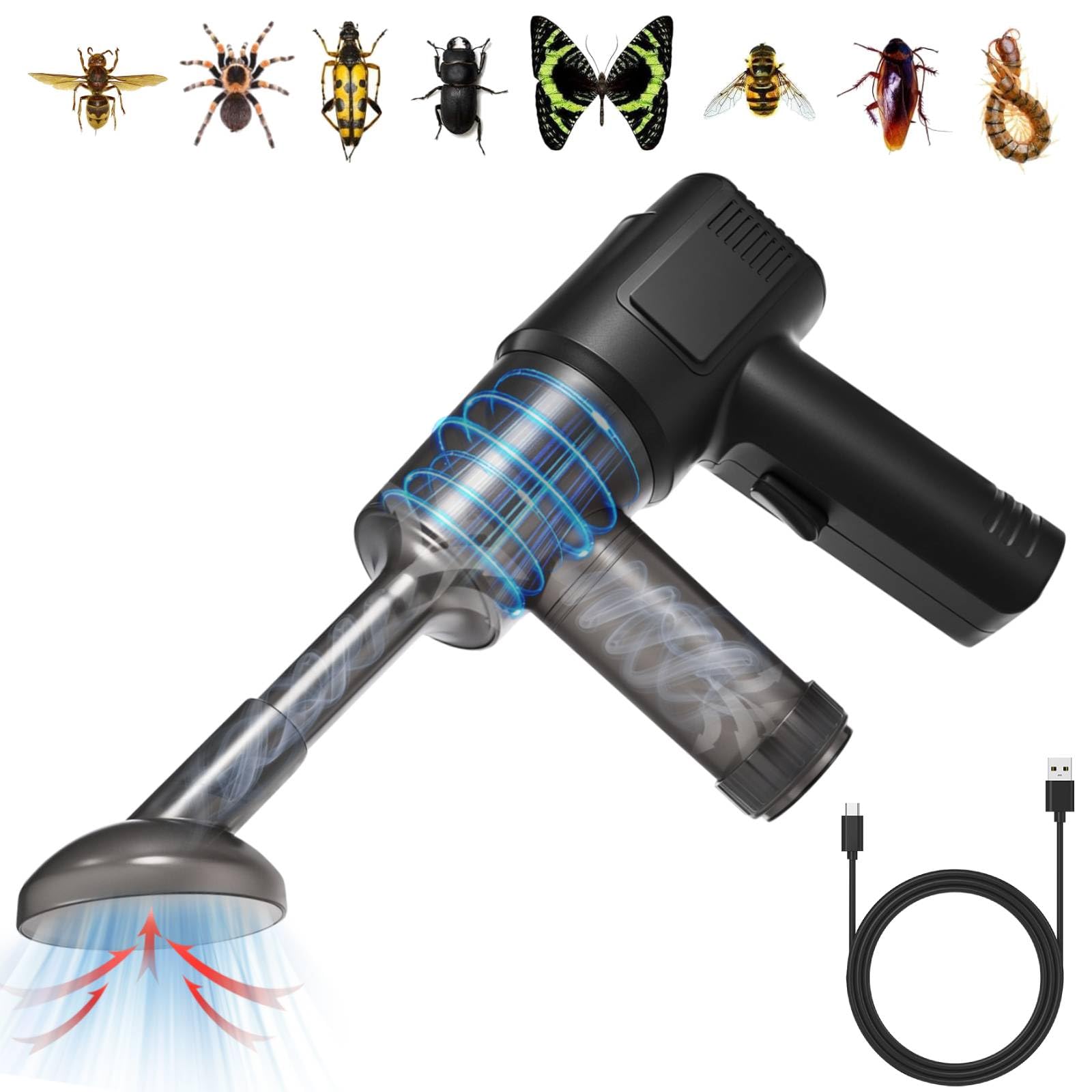 Mua Bug Vacuum Catcher 2024 Newest Cordless Rechargeable Insect Vacuum ...