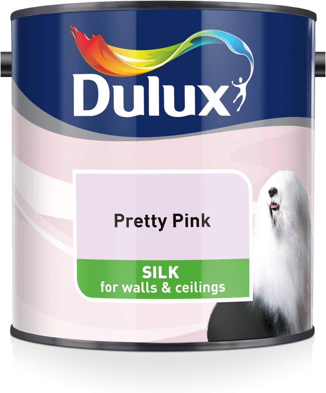 Dulux Silk Emulsion Paint For Walls And Ceilings - Pretty Pink 2.5L ...