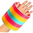 Amazon.com: Jumbo Rainbow Coil Spring Toy - 6" Giant Coil Spring Toys ...