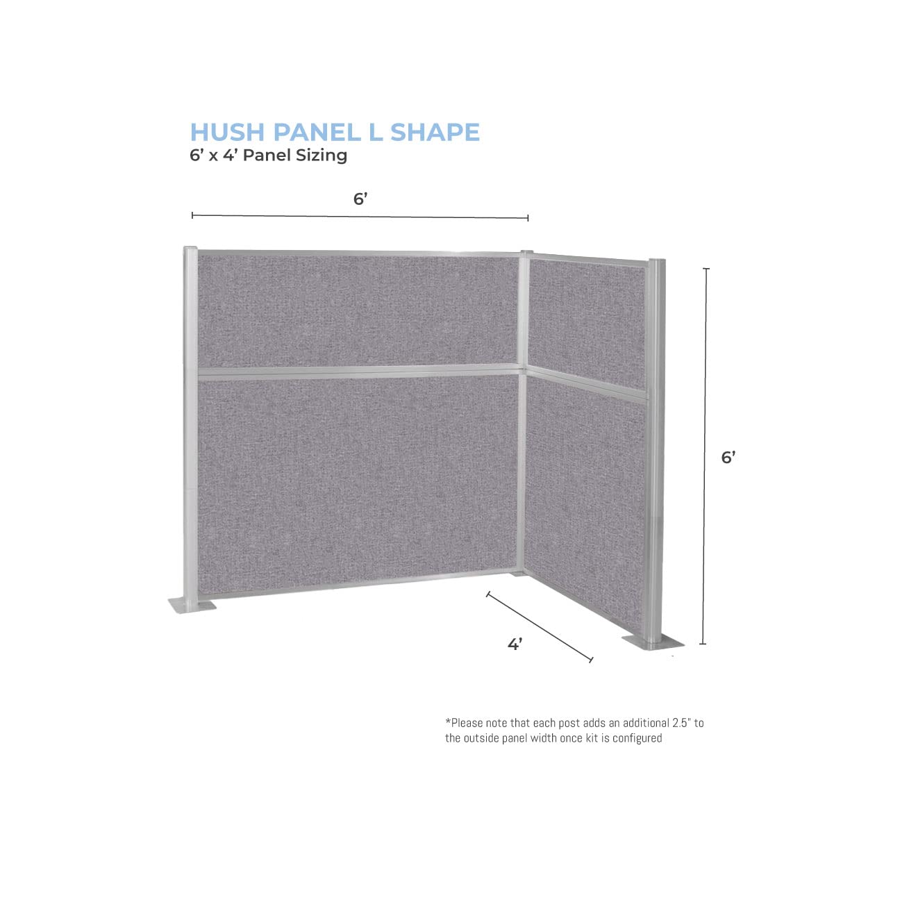 Mua Versare Hush Panel Cubicle Kit | Workstation Partition Walls ...