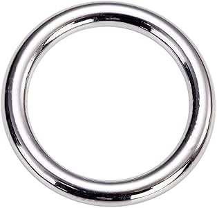 Amazon.com: Metal O Rings 1 1/2 Inch Inner Diameter Welded Heavy Duty ...
