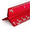 Rena Chris Architectural Scale Ruler: 12" Imperial Aluminum Alloy Metal ...