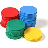 Amazon.com: Plastic Counters: Blue, Red, Yellow, and Green Color Gaming ...