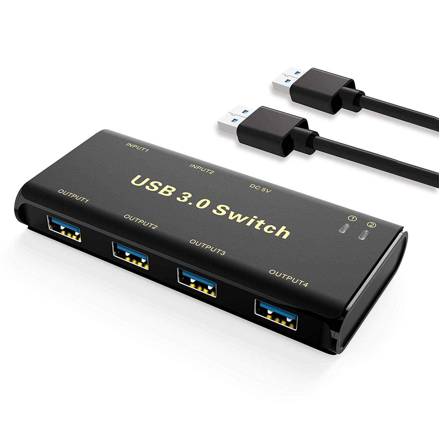 Mua USB 3.0 Switch Selector,ABLEWE KVM Switcher Adapter 4 Port USB ...