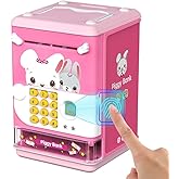 Amazon.com: AIQI Piggy Bank Toy Electronic Mini ATM Savings Machine with Personal Password ...