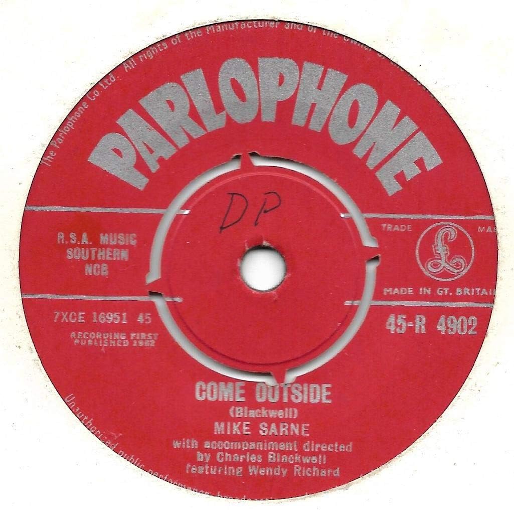 Mike Sarne - Come Outside - 7" Single 1962 - Parlophone 45-R 4902 - UK ...