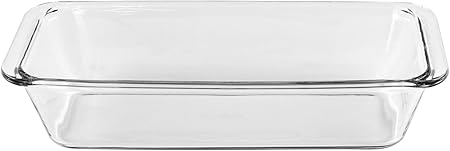 Amazon.com: Rectangular Clear Glass Baking Dish - 1.7 quart - 54 oz ...