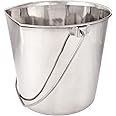Amazon.com: ProSelect Stainless Steel Flat Sided Pails — Durable Pails ...