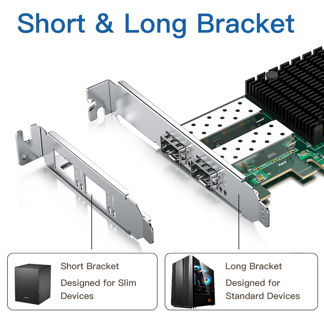 Mua H!Fiber 10Gb SFP+ PCI-E Network Card NIC, Compare to Intel X710-DA2, with Intel X710-BM2 ...