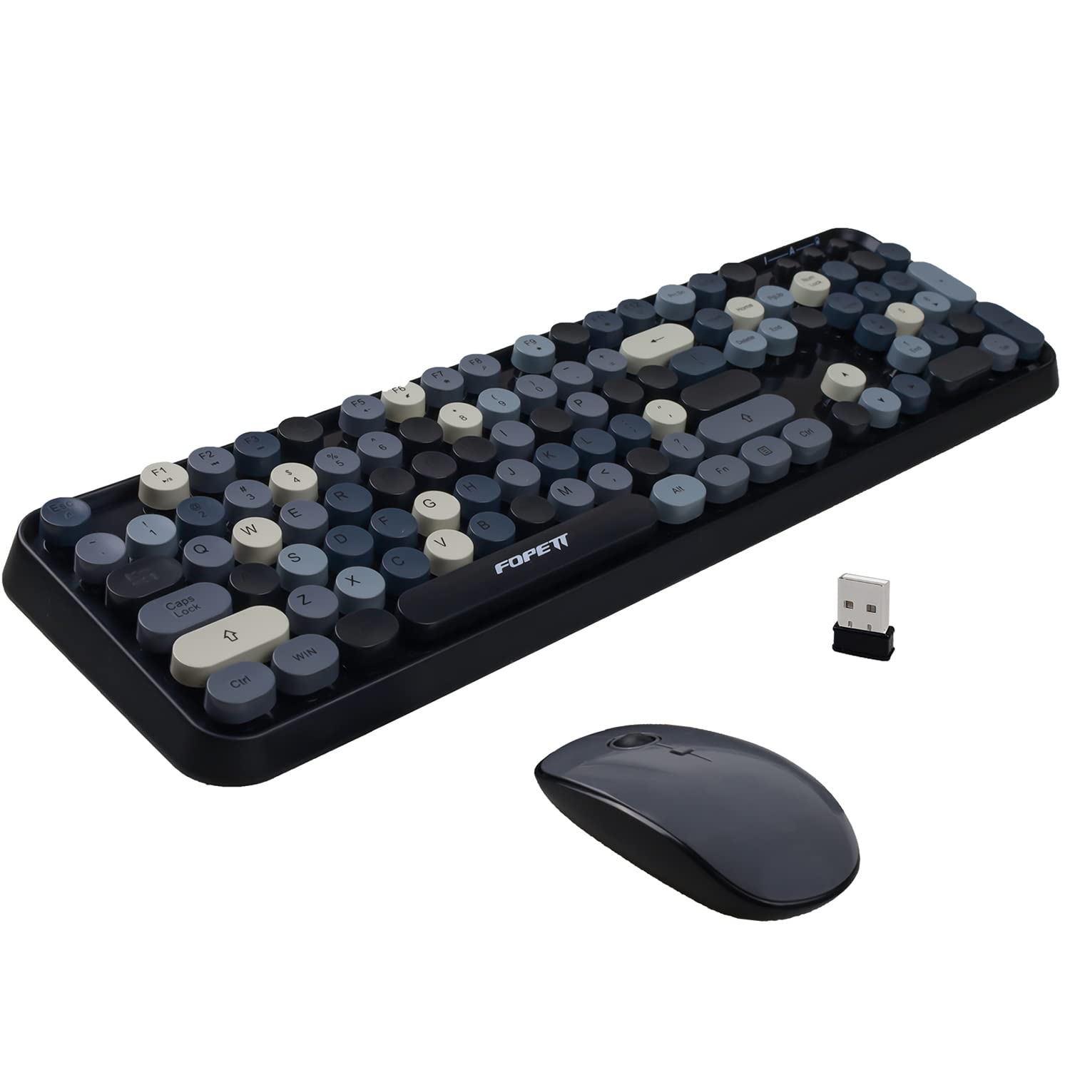 Mua Wireless Keyboard and Mouse Combo, 104 Keys Full-Sized 2.4 GHz ...