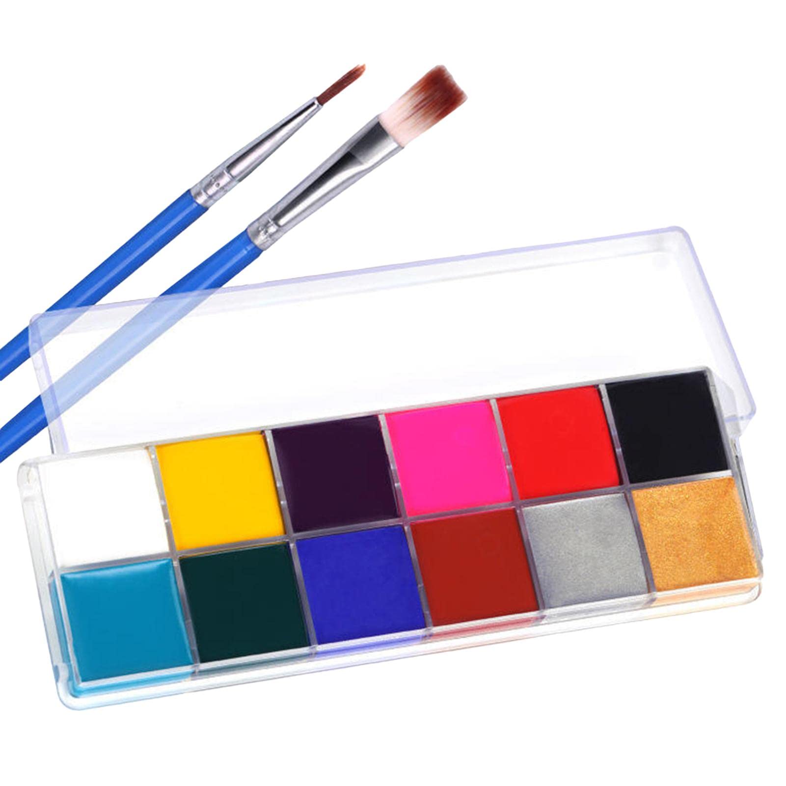 Mua Face Paint and Body Paint - Face Painting Palette with 2 Brushes ...