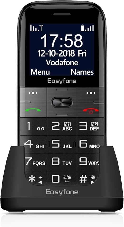 Easyfone Prime A2 Big Button Senior Unlocked Sim Free Mobile Phone ...