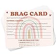 Amazon.com: VGoghex Boho Rainbow Brag Card, Teacher Notes Home to ...