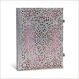 Paperblanks Silver Filigree Blush Pink Notebook Lined Pages Writing ...