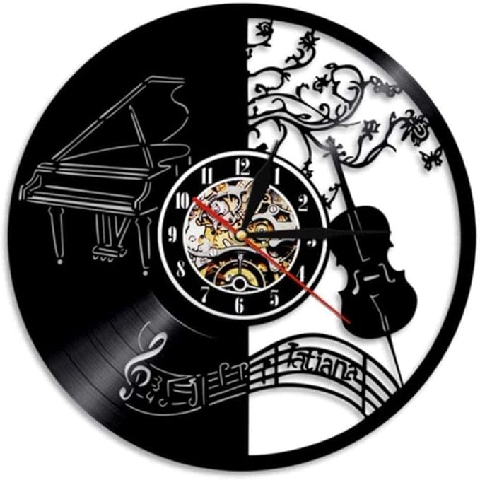 BBNNN Reloj de Pared de Vinilo música Artista Colgante de Pared ...