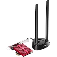 Amazon.com: Cudy 2023 New AX5400 WiFi 6E PCIe Card, Bluetooth 5.2 PCIe Adapter, AX210 Inside,Tri ...