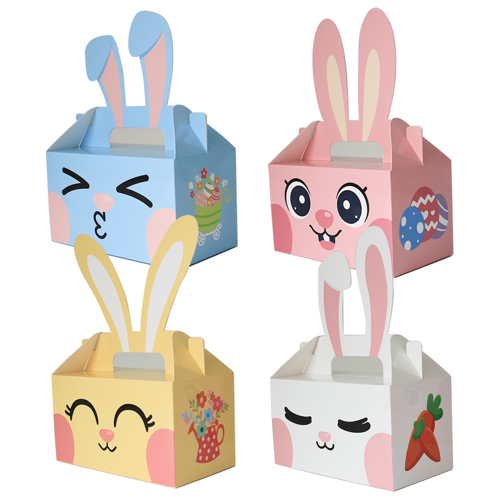 Easter Treat Boxes- 12pcs Easter Baskets for Kids, Easter Party ...