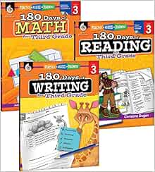 Amazon.com: 180 Days of Practice for Third Grade (Set of 3), 3rd Grade ...